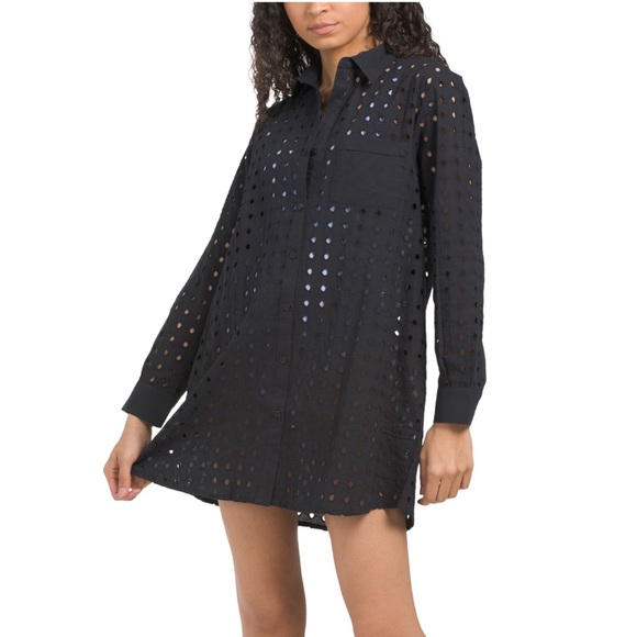 True Destinations | Swim | True Destination Womens Eyelet Oversized ...